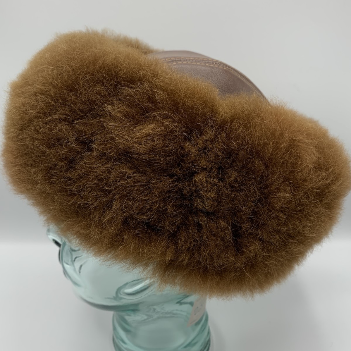 True Black Baby Alpaca Fur Hat